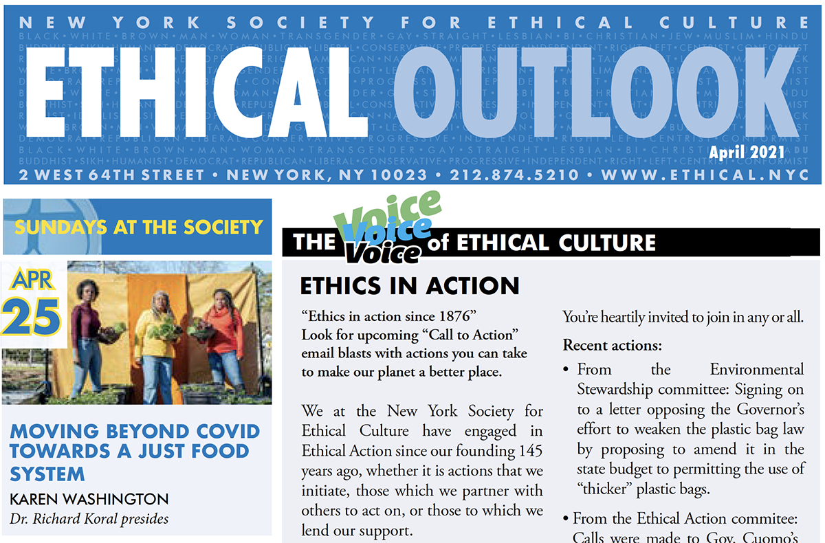 Ethical Outlook Newsletter – April 2021 | The New York Society for ...